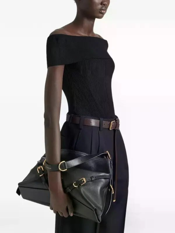 Givenchy Medium Voyou Bag In Shiny Leather