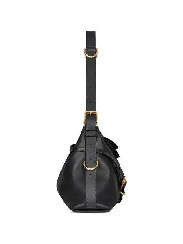 Givenchy Medium Voyou Bag In Shiny Leather - Black