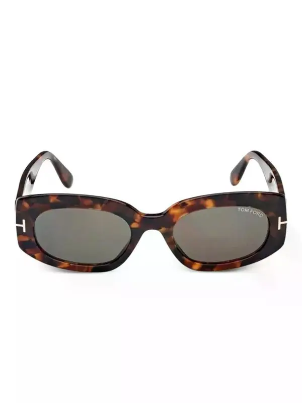 TOM FORD Cielle Oval-frame Sunglasses - Brown