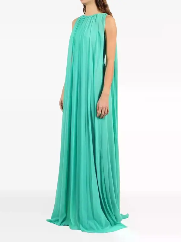 3 4 sleeve evening dress Deep-V Neck Lace Contrast Sequin 3/4 Sleeve Formal Evening Maxi Dress –  Miusol main image 1