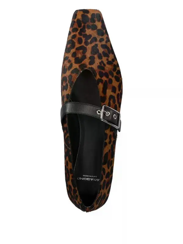 VAGABOND SHOEMAKERS Wioletta Leopard-print Ballet Flats - Brown