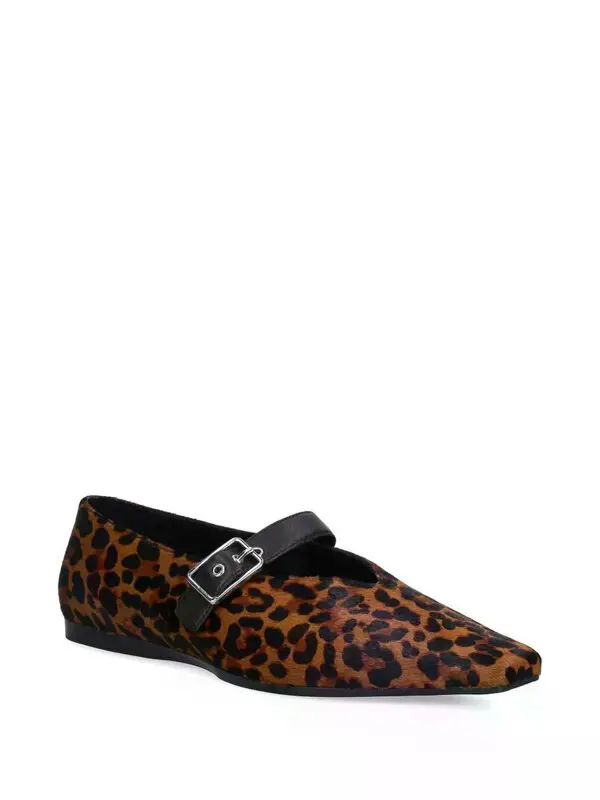 VAGABOND SHOEMAKERS Wioletta Leopard-print Ballet Flats - Brown