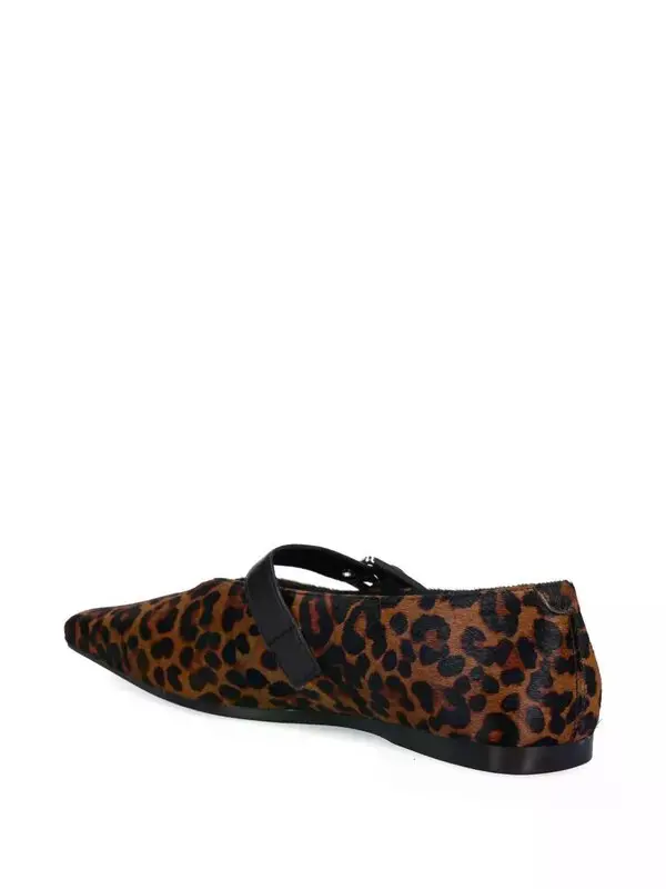 VAGABOND SHOEMAKERS Wioletta Leopard-print Ballet Flats - Brown