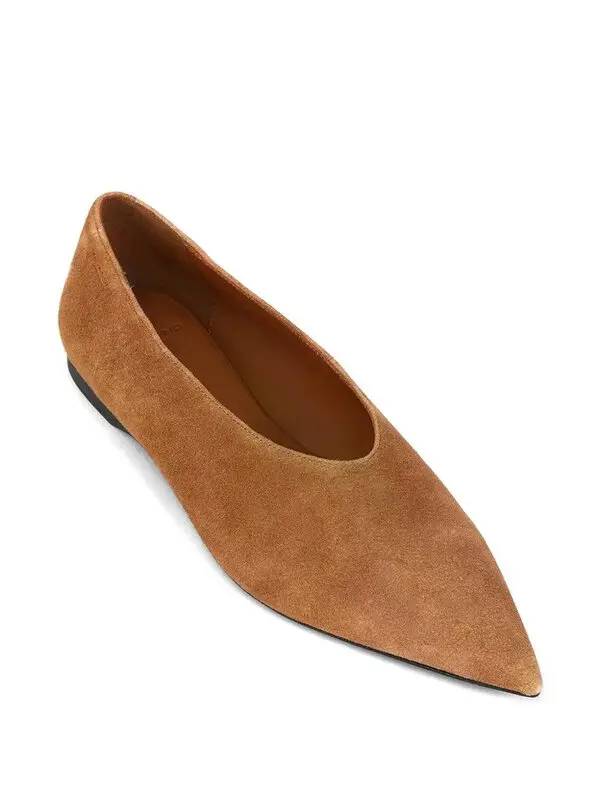 VAGABOND SHOEMAKERS Hermine Pointed-toe Suede Ballet Flats