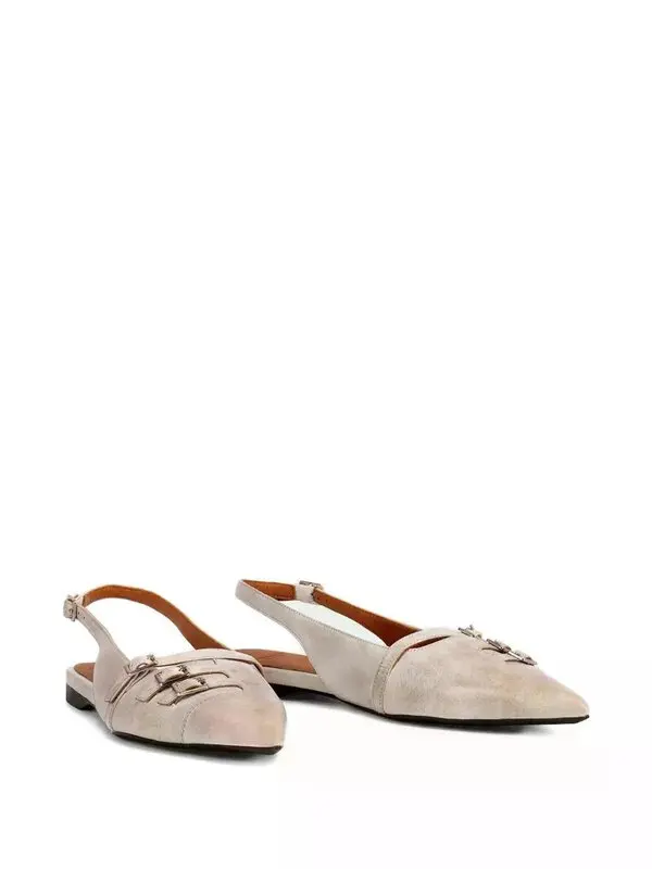 VAGABOND SHOEMAKERS Hermine Buckled Slingback Ballet Flats - Neutrals