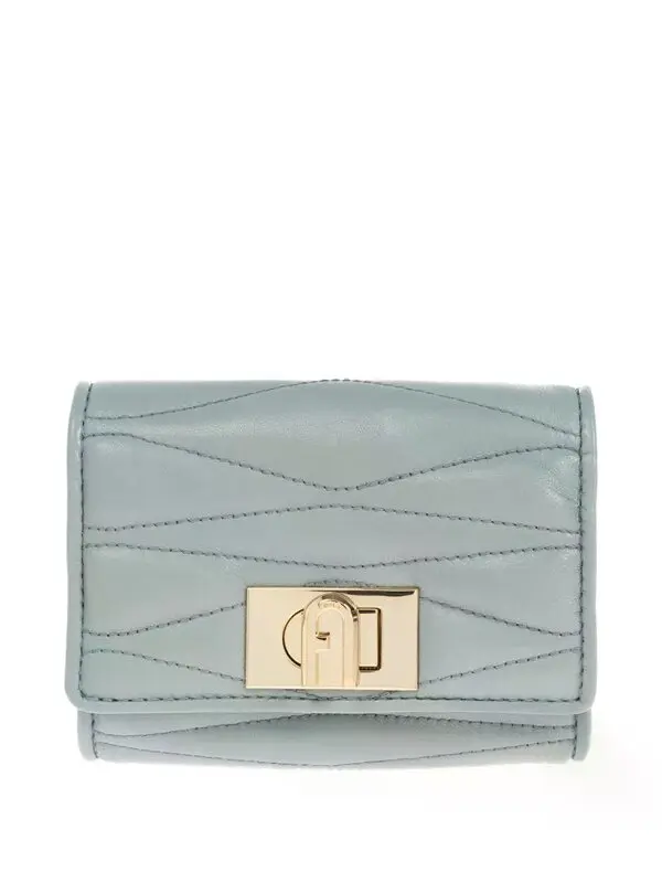 Furla 1927 Quilted Clasp Wallet - Blue