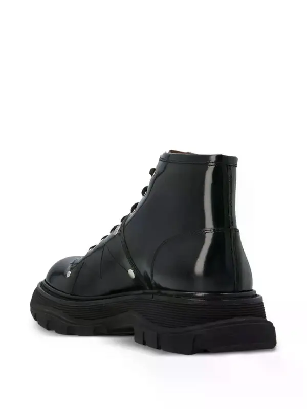 Alexander McQueen Leather Ankle Boots