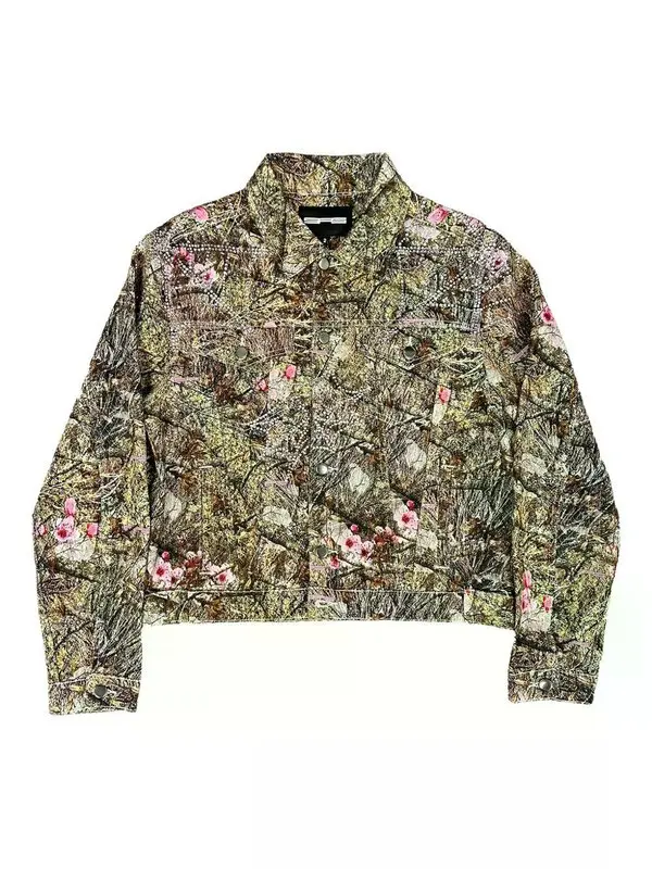 SP5DER Floral-print Trucker Jacket