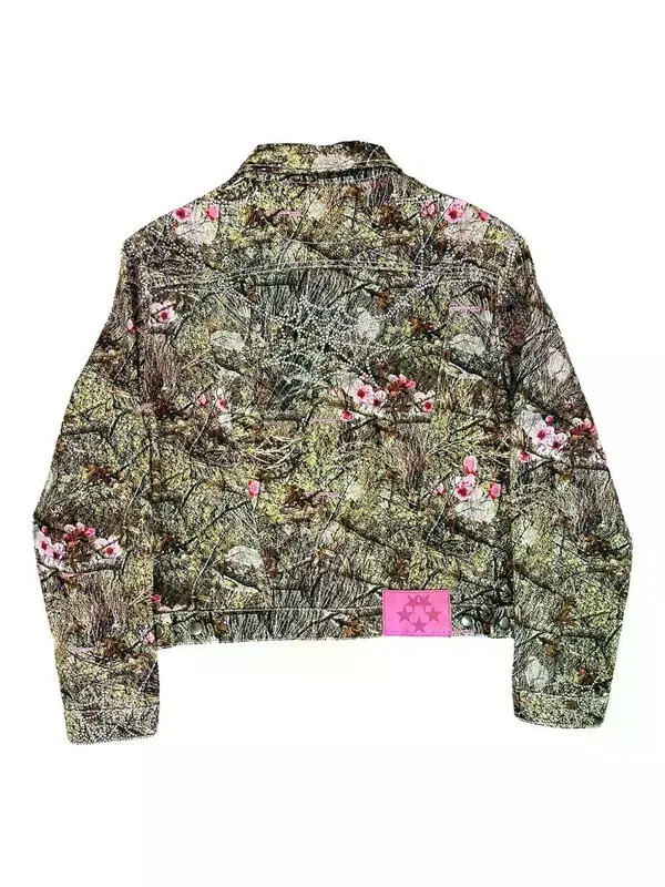 SP5DER Floral-print Trucker Jacket
