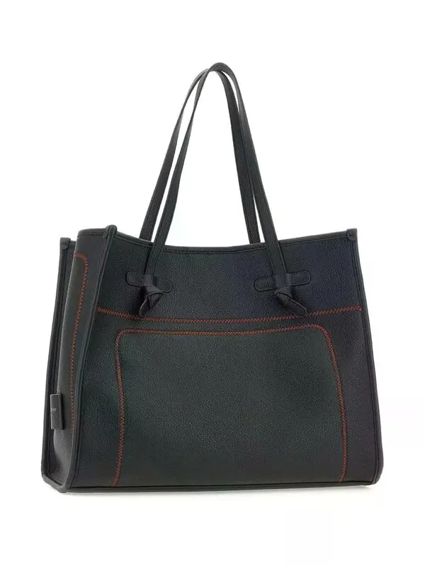 GIANNI CHIARINI Textured-leather Tote Bag - Black
