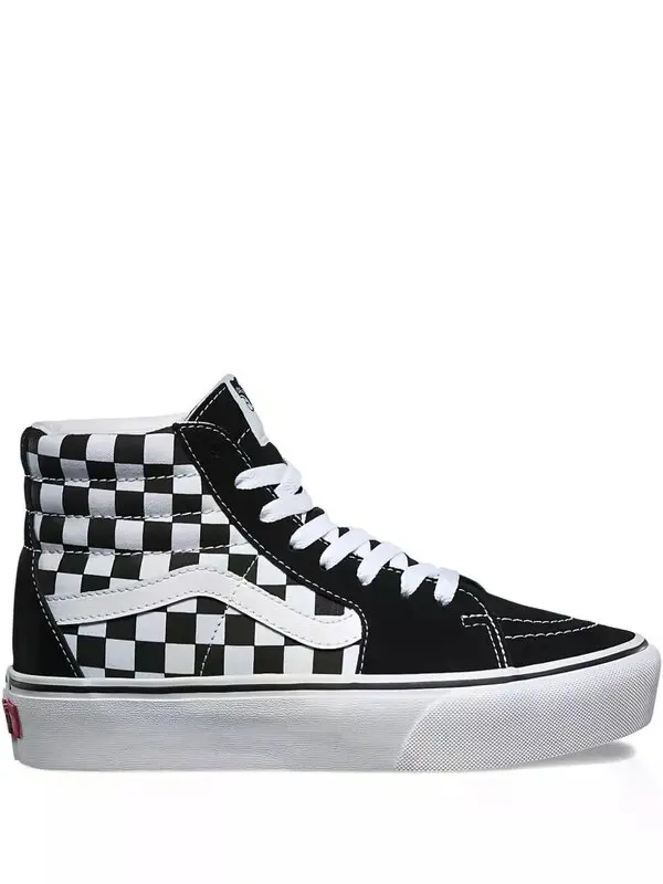VANS Sk8 Hi Platform 2.0 Checkerboard Sneakers - Black