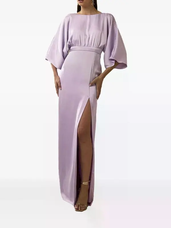 Nicole Miller Crew-neck Maxi Dress