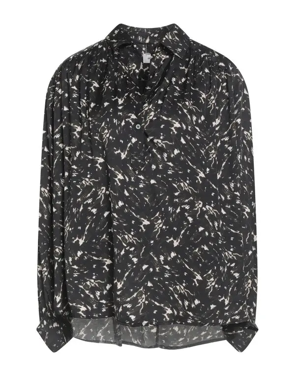 OTTOD'AME Multicolor Satin Long Sleeve Shirt