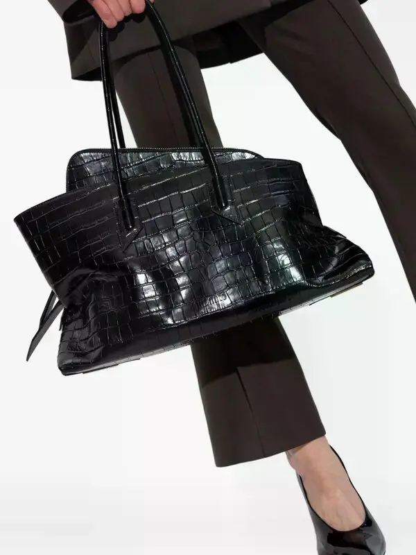 Attico Crocodile-effect Tote Bag