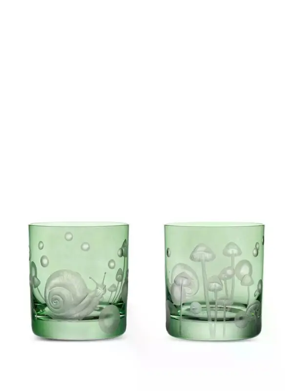 ARTEL Flights Of Fantasy Snail Mushroom Glass - Green