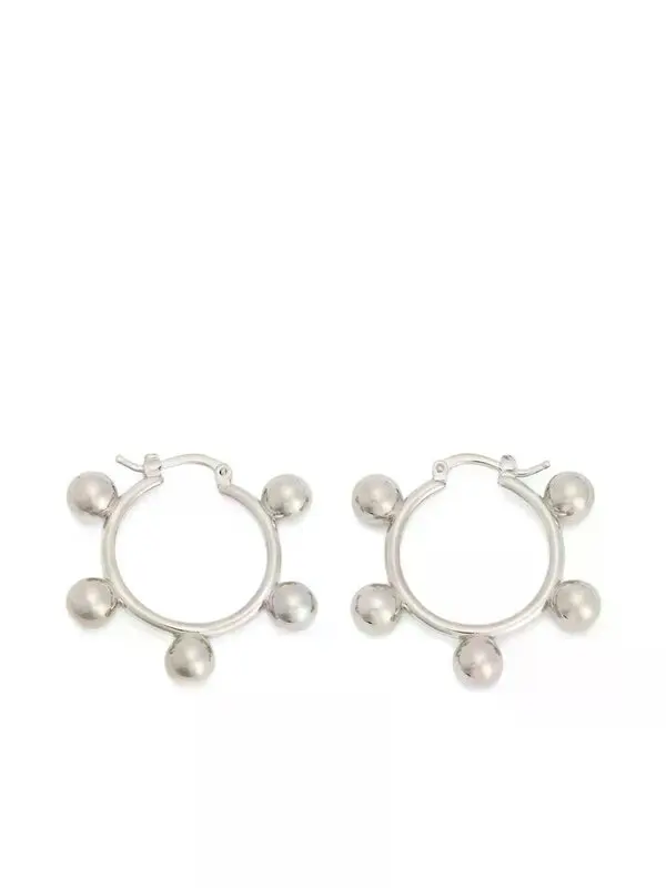JIL SANDER Hoop Earrings - Silver