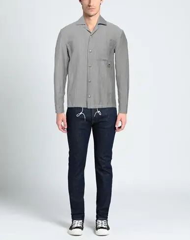 PAOLO PECORA Jacket Size Linen, Polyester, Wool