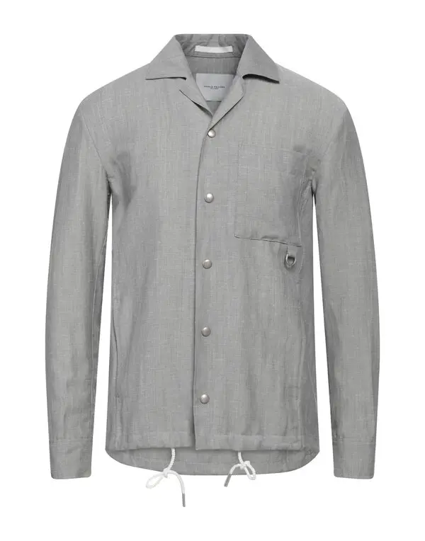 PAOLO PECORA Jacket Size Linen, Polyester, Wool