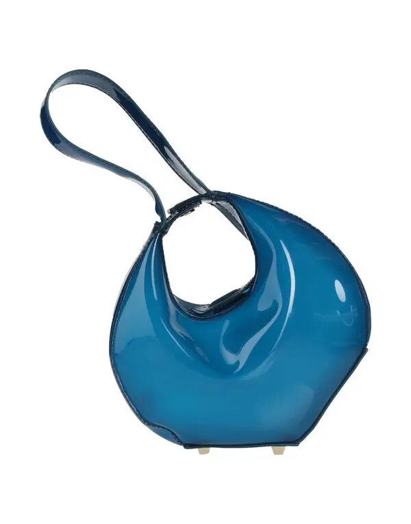 Patrizia Pepe Coated Fabric Hobo Bag In Blue 30% Off Editorialist