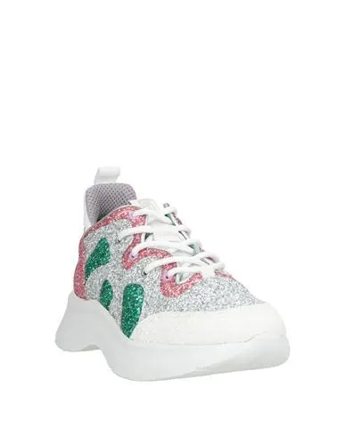 Hogan Specialmadeupcycled Limited Edition Leather Sneakers - Silver