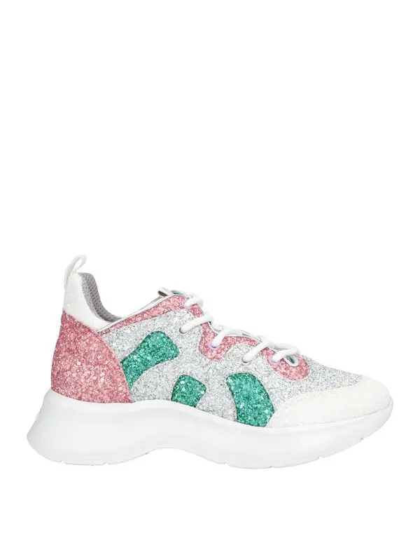 Hogan Specialmadeupcycled Limited Edition Leather Sneakers - Silver