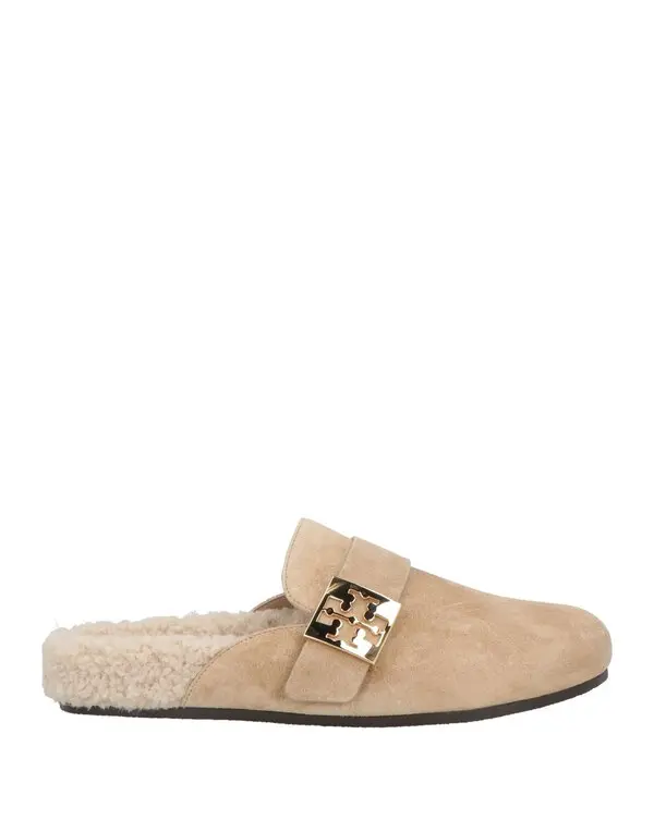 Tory Burch Leather Mules & Clogs - Sand