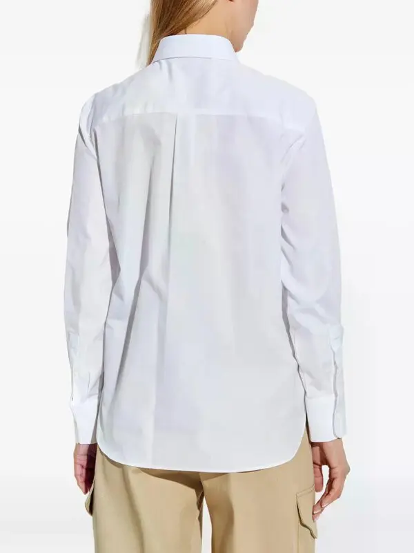Givenchy Logo-embroidered Cotton Shirt - White