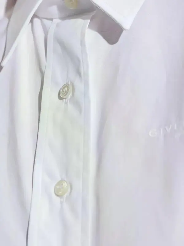 Givenchy Logo-embroidered Cotton Shirt - White