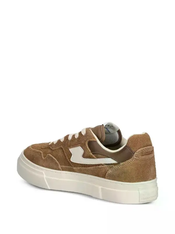 S.W.C STEPNEY WORKERS CLUB S-strike Suede Panelled Trainers - Brown