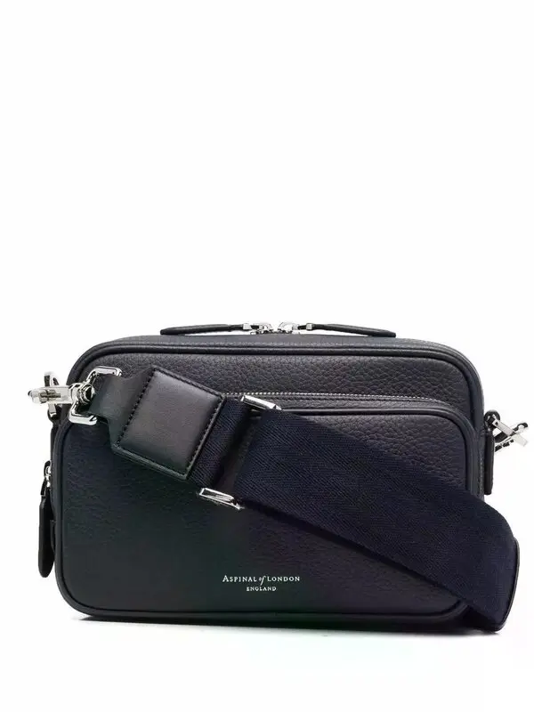 ASPINAL OF LONDON Reporter East-west Messenger Bag - Blue