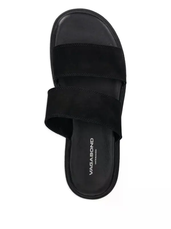 VAGABOND SHOEMAKERS Double-strap Slide Sandals - Black