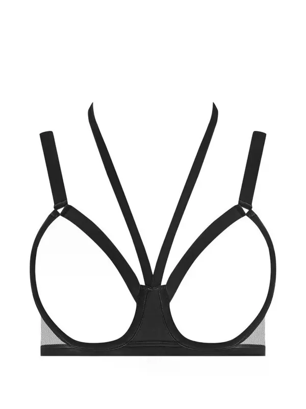 MAISON CLOSE Pure Tentation Harness Bra - Black