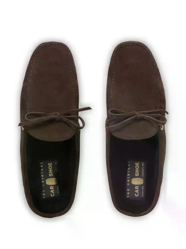 Car Shoe Lace-up Suede Slippers