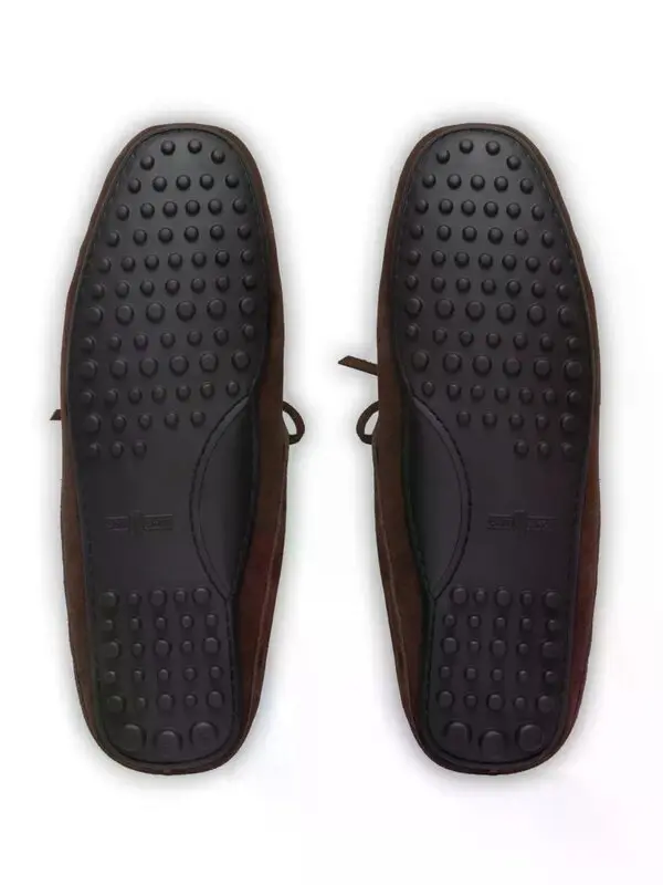 Car Shoe Lace-up Suede Slippers