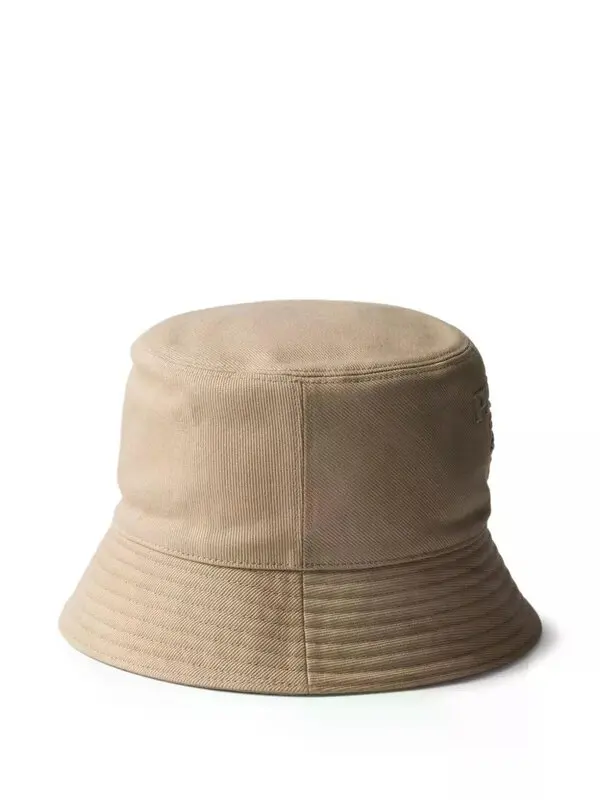 Prada Drill Bucket Hat - Neutrals
