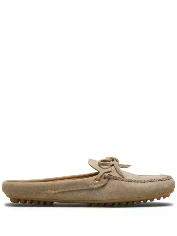Car Shoe Almond-toe Suede Driving Slippers