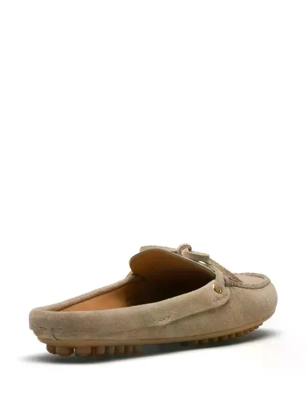 Car Shoe Almond-toe Suede Driving Slippers