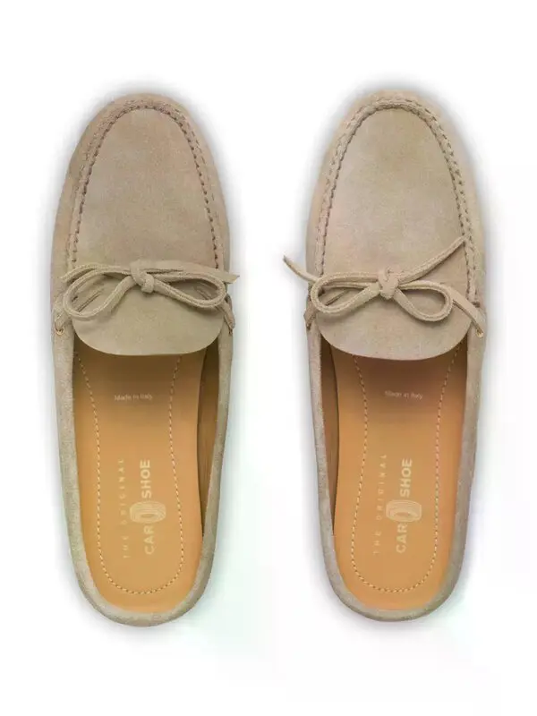 Car Shoe Almond-toe Suede Driving Slippers