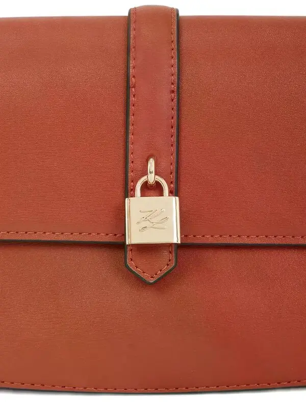 Karl Lagerfeld K/autograph Padlock Leather Shoulder Bag