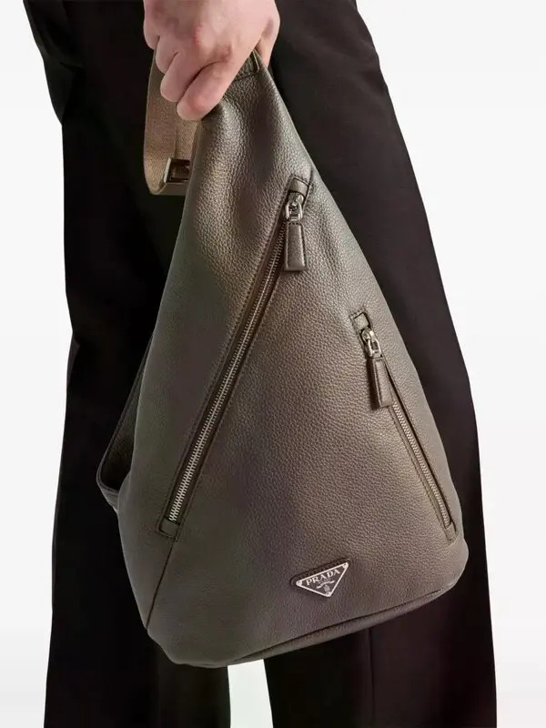 Prada Grained Leather Crossbody Bag
