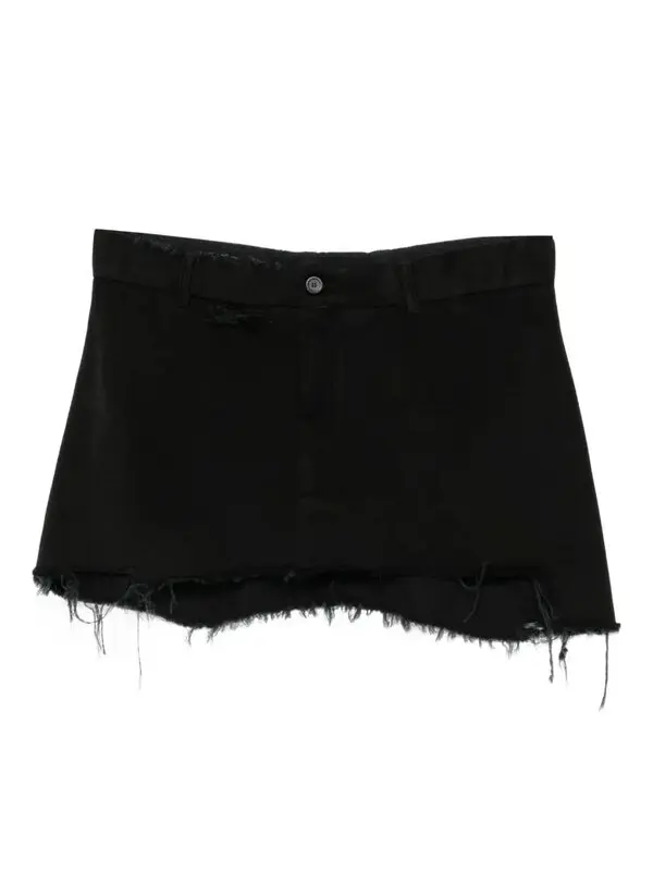 Balenciaga Frayed Mini Skirt