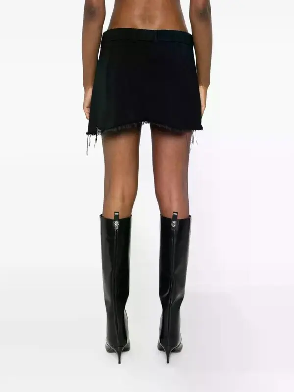 Balenciaga Frayed Mini Skirt