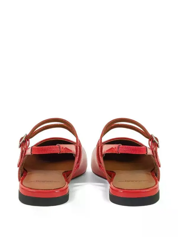 VAGABOND SHOEMAKERS Hermine Patent Leather Slingback Ballet Flats - Red