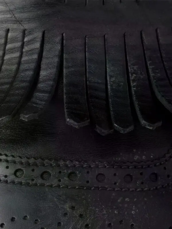 Prada Shuffle Fringed Leather Mules
