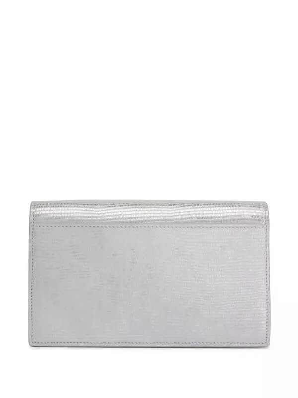Akris Anouk Metallic Leather Clutch Bag