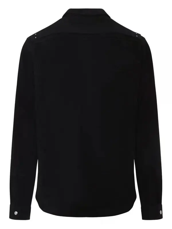 Rick Owens Suede Button-fastening Shirt - Black