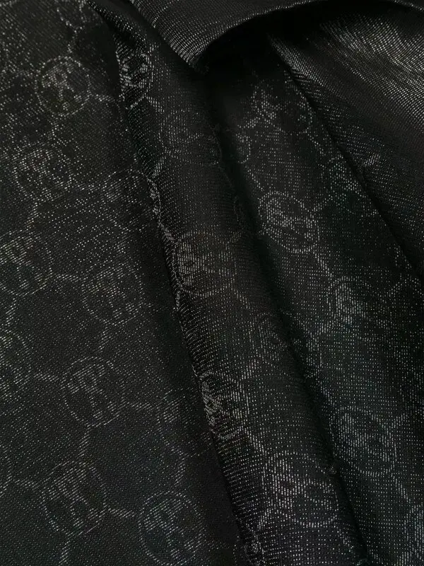 Moschino Lamé Logo-jacquard Scarf
