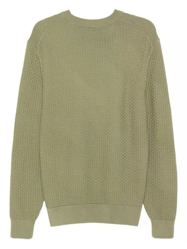 BOSS Waffle-knit Crew-neck Sweatshirt