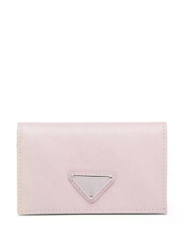 Prada Triangle-logo Cardholder - Pink