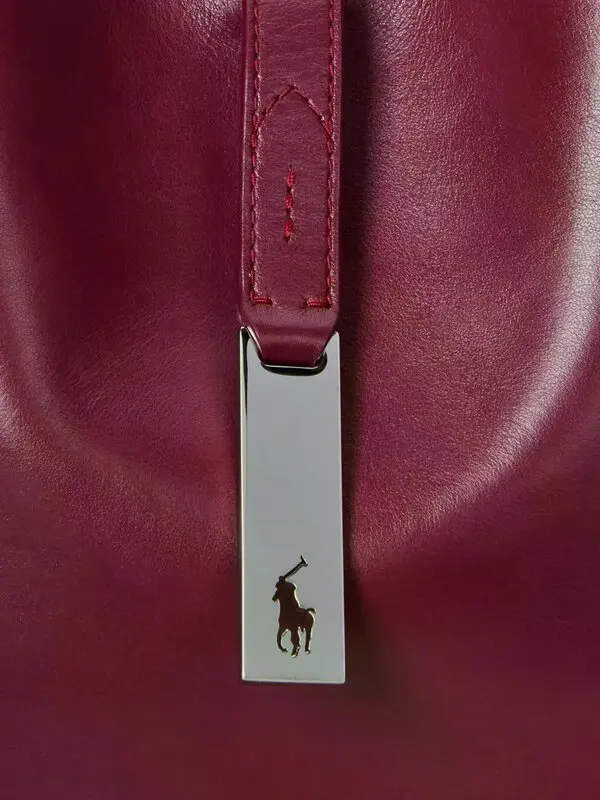Polo Ralph Lauren Polo Id Curved Leather Bag - Red